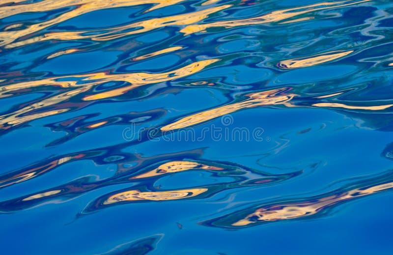 Water Wave Pattern with Reflections Background Stock Image - Image of ...