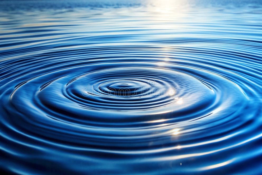 Water Wave Ripple Textured Background Stock Illustration - Illustration ...