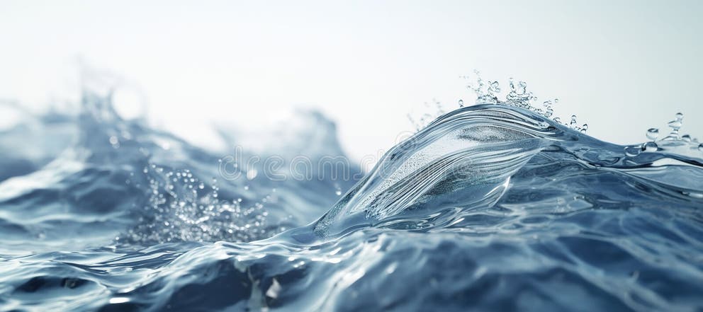 Water Wave Splash Background, Fresh, Clear Stock Illustration ...