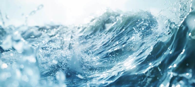 Water Wave Splash Background, Fresh, Clear Stock Illustration ...