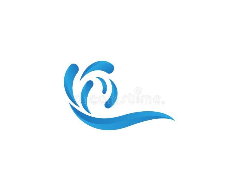Water Wave Splash Logo Vector Template Stock Vector - Illustration of ...