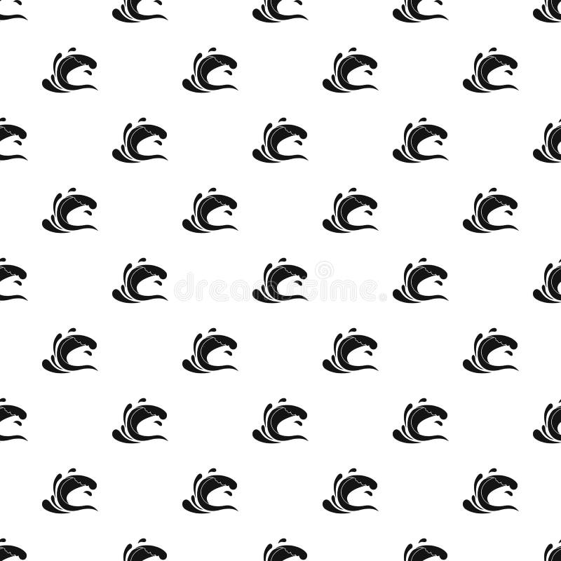 Water Wave Splash Pattern Vector Stock Vector - Illustration of ocean ...
