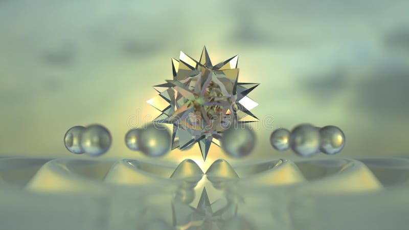 Water Wave Star on Ripper Ocean 3d Stock Illustration - Illustration of ...