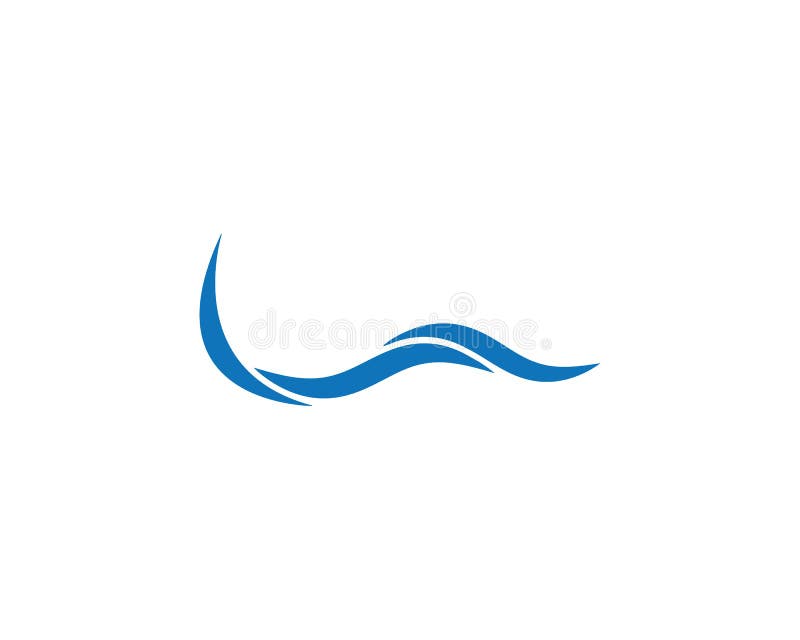 Water Wave Symbol and Icon Logo Template Stock Vector - Illustration of ...