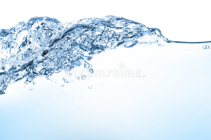 Wave with Splash on the Water Surface. Stock Photo - Image of ...