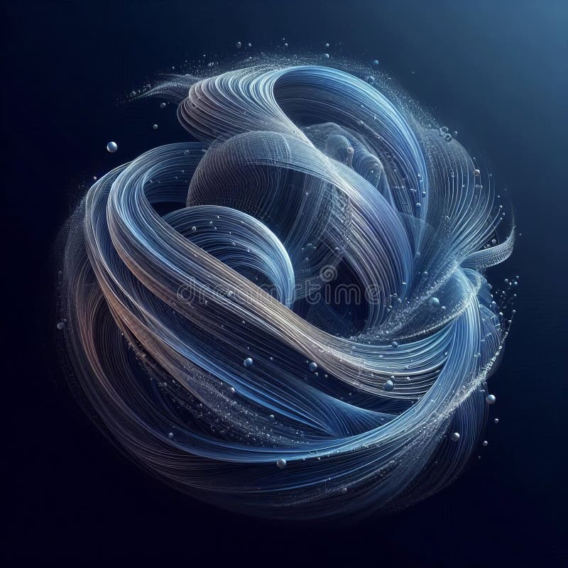 Water Waves in a Fluid and Dynamic Composition, Photorealistic Stock ...