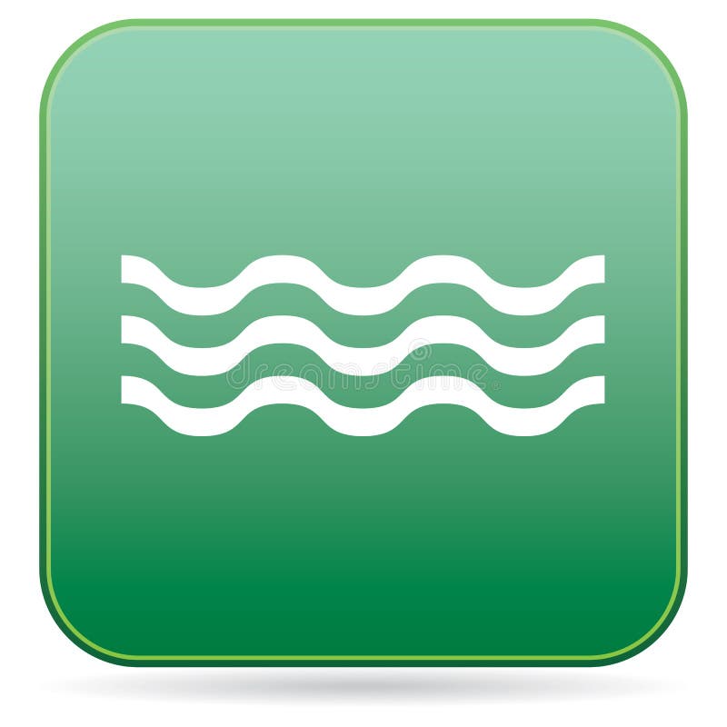 Water waves icon stock vector. Illustration of cover - 124398427
