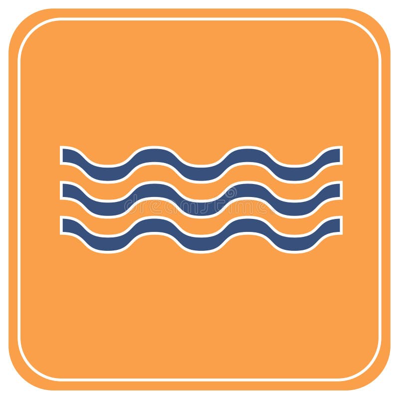 Water waves icon stock vector. Illustration of corporate - 103450282