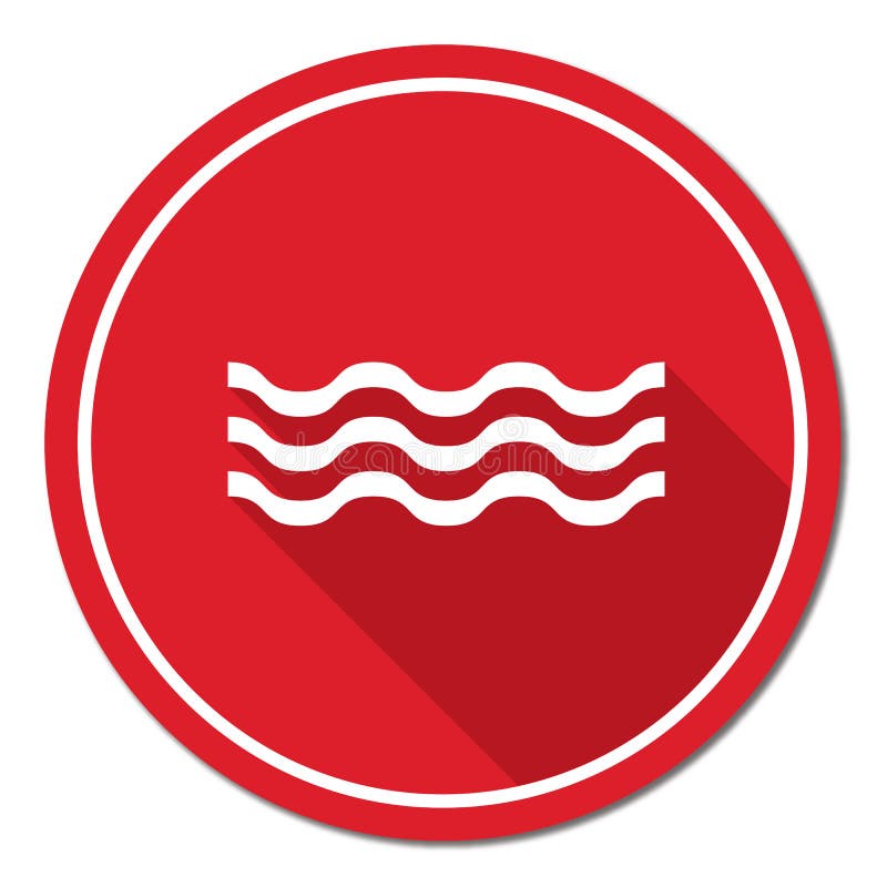 Water waves icon stock vector. Illustration of design - 92512466