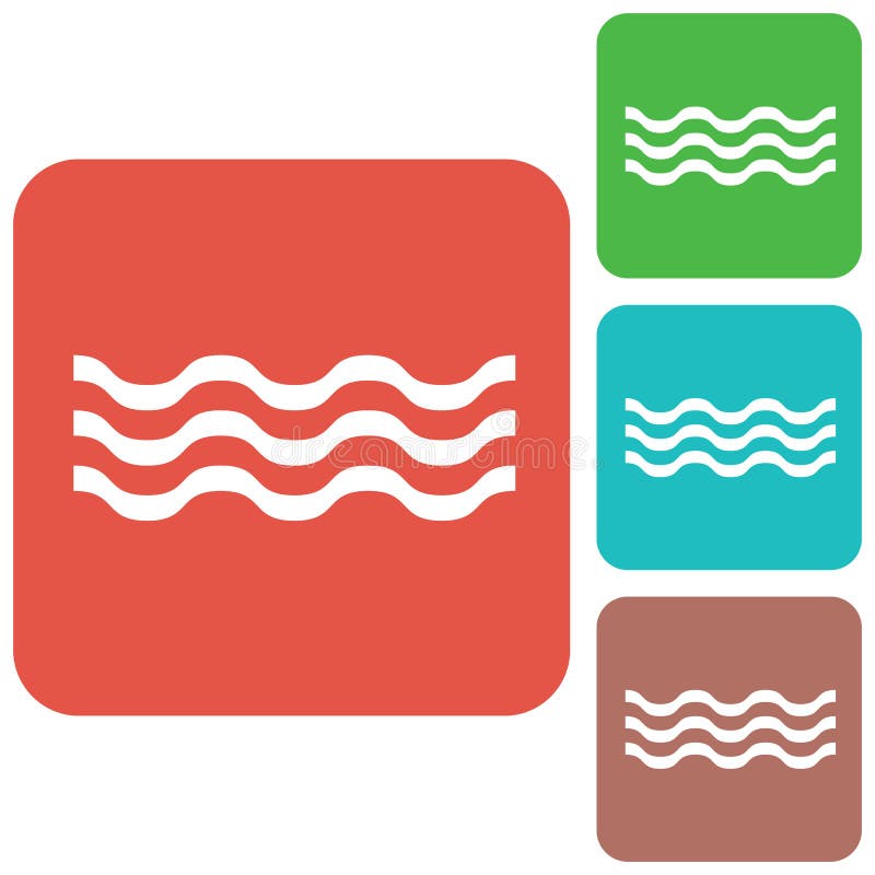 Water waves icon stock vector. Illustration of background - 95888616