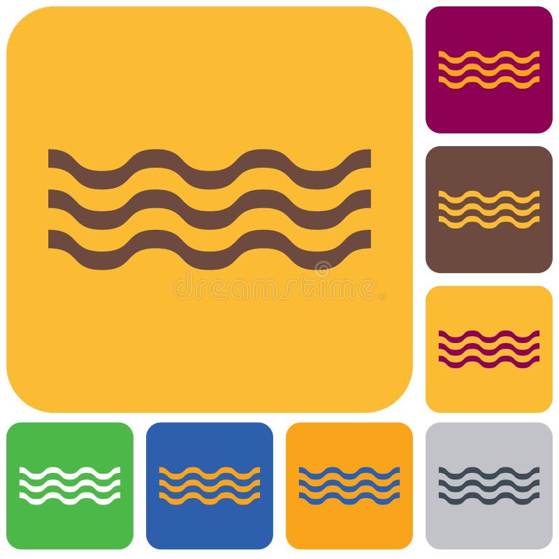 Water waves icon stock vector. Illustration of cool - 117771536