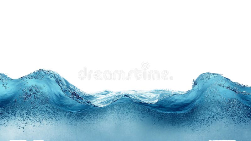 Water Waves Isolated on White Background Stock Photo - Image of ripple ...