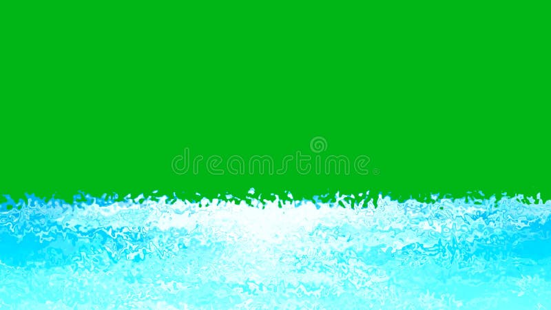 Water Waves Motion Graphics with Green Screen Background Stock Footage ...