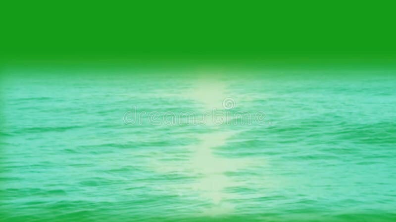 Water Waves Flowing Animation on Green Screen. Sea Waves Flowing and ...