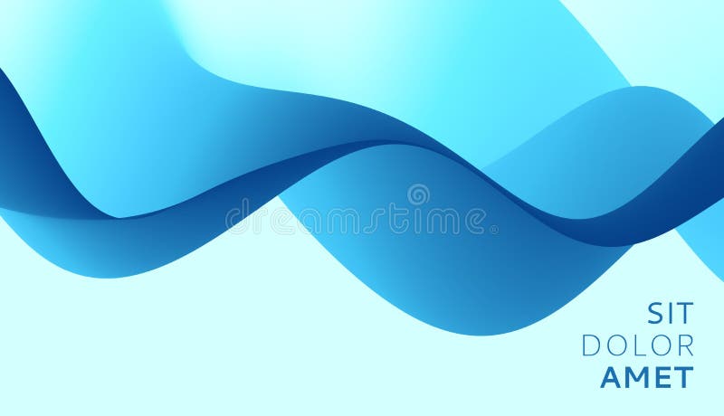 Water Waves. Nature Background. Trendy Liquid Design Stock Vector ...