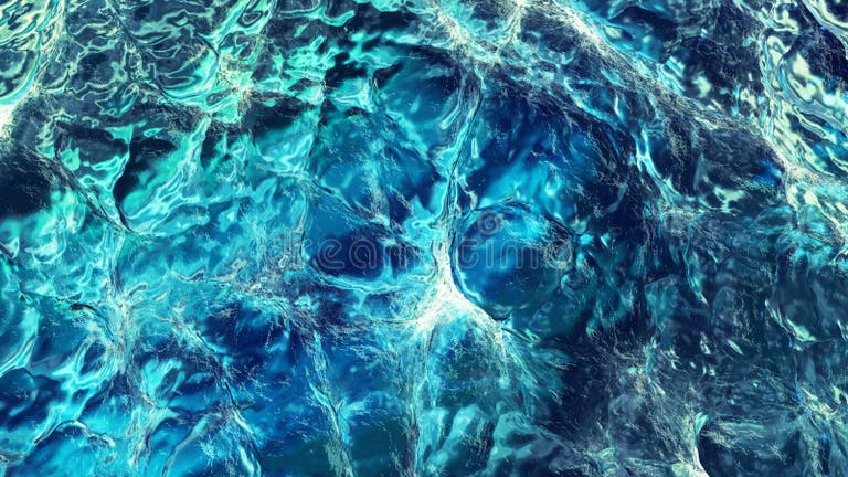 Water Waves Pattern Texture, Rough Sea Waves 3d Illustration Stock ...