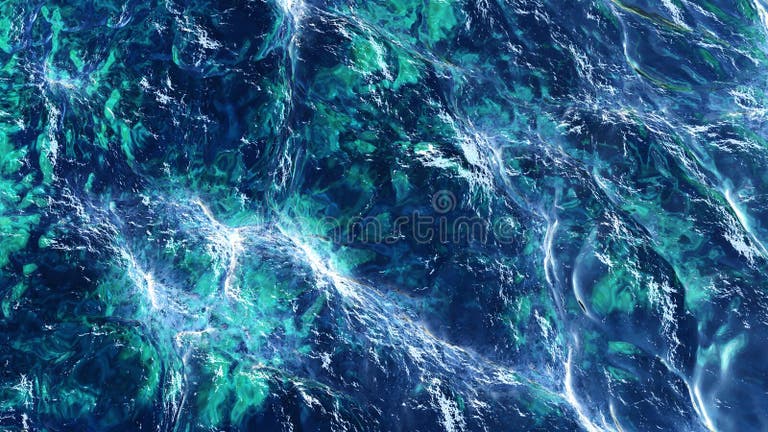 Water Waves Pattern Texture, Rough Sea Waves Surface Detailed 3d ...