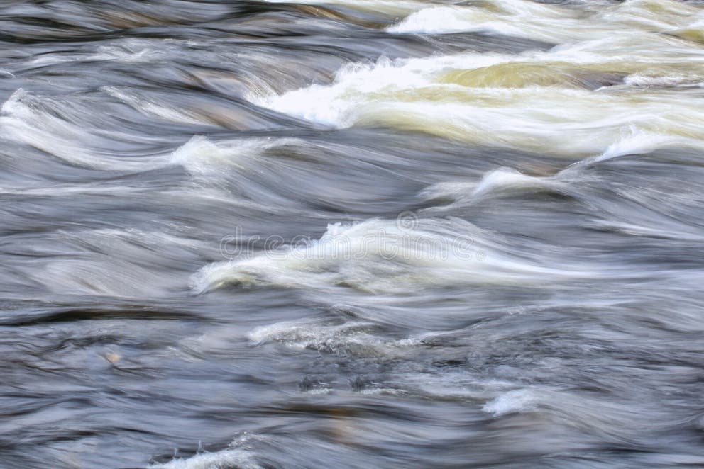 The Water with the Waves in the Rapids Stock Image - Image of river ...