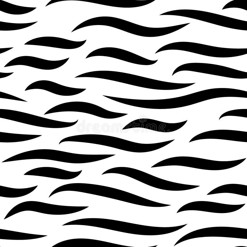 Water Waves Seamless Pattern, Curve Lines. Black Rhythmic Waves Stock ... Water Waves Seamless Pattern, Curve Lines. Black Rhythmic Waves Stock ...