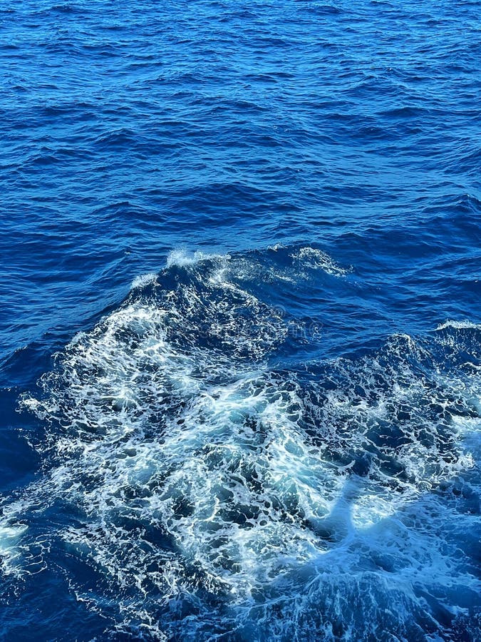Water waves from the ship stock image. Image of ship - 329657455