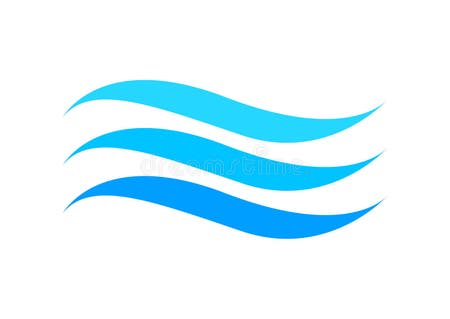 Water Waves Symbol, Wave Water Ripple Flow for Graphic, Water Splash ...