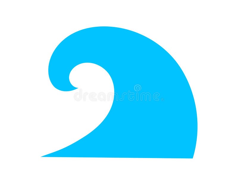 Water Waves Symbol, Wave Water Ripple Flow for Graphic, Water Splash ...