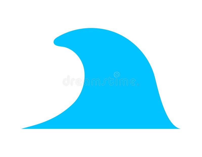 Water Waves Symbol, Wave Water Ripple Flow for Graphic, Water Splash ...