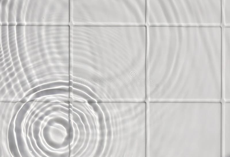 Water Wavy Texture on the White Tile Background Stock Photo - Image of ...