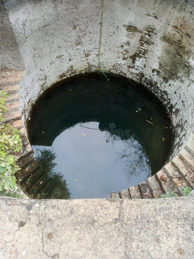 Water well architecture stock image. Image of tree, reflection - 236209915