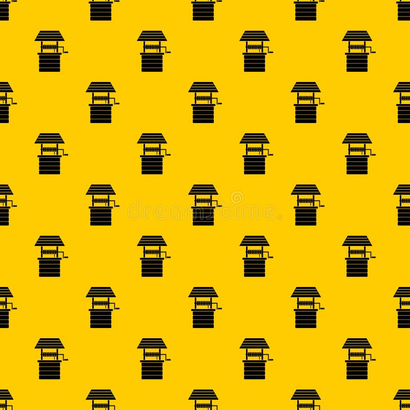 Water well pattern vector stock vector. Illustration of black - 154243590