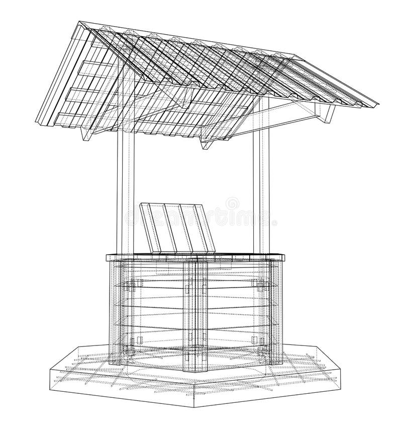 Water Well project. Vector stock vector. Illustration of construction ...