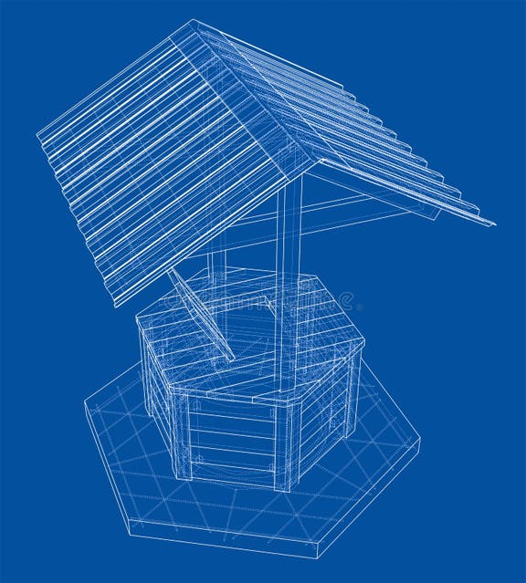 Water Well project. Vector stock vector. Illustration of traditional ...