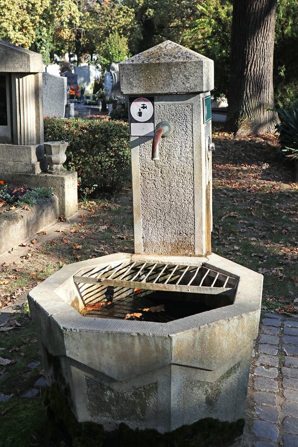 Water Well in the Public Cemetery Stock Photo - Image of rest, mortuary ...