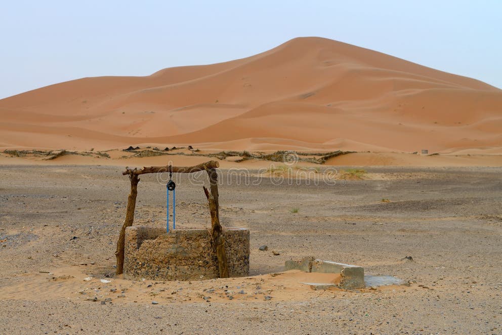Water well in Sahara stock photo. Image of rope, north - 33045876