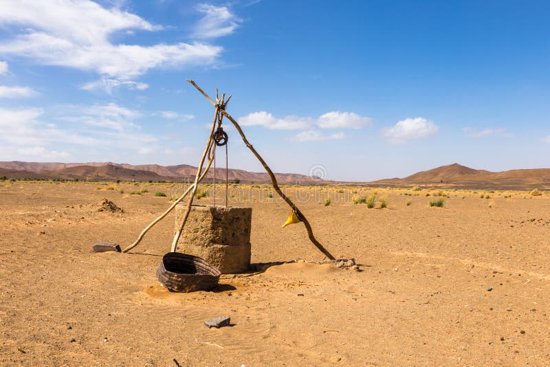 Water Well in Sahara Desert Stock Image - Image of travel, people: 68276861