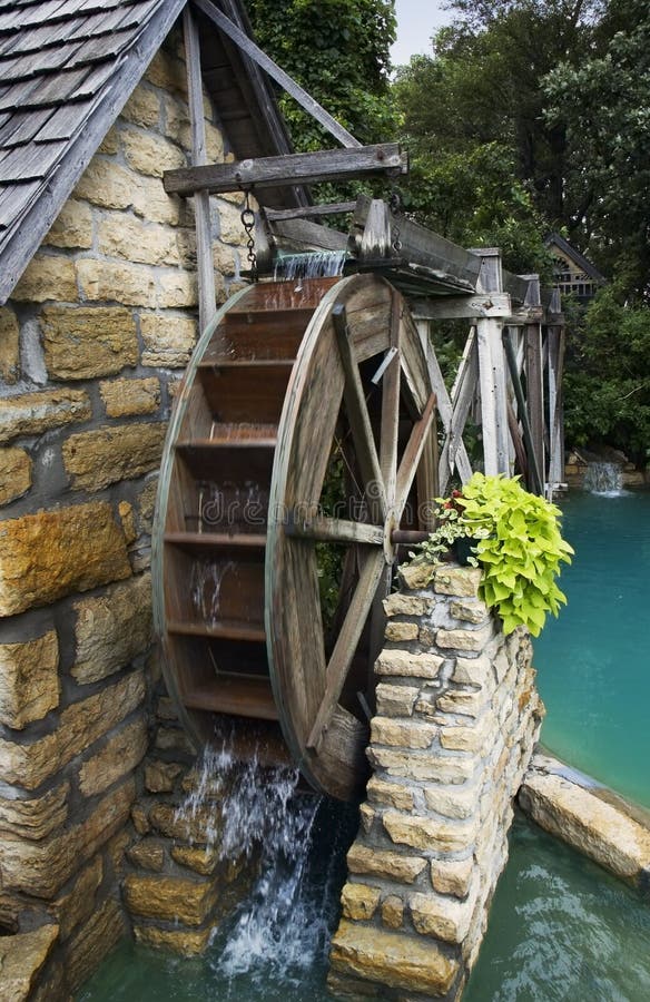 Water Wheel stock photo. Image of stone, fashioned, wheel - 1138908