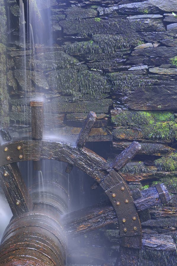 Water wheel forge. stock image. Image of wheel, vegadeo - 36328749