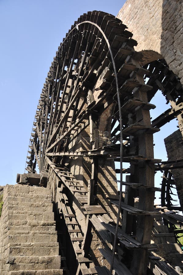 Water-wheel, Hama, Syria stock photo. Image of historical - 12471562