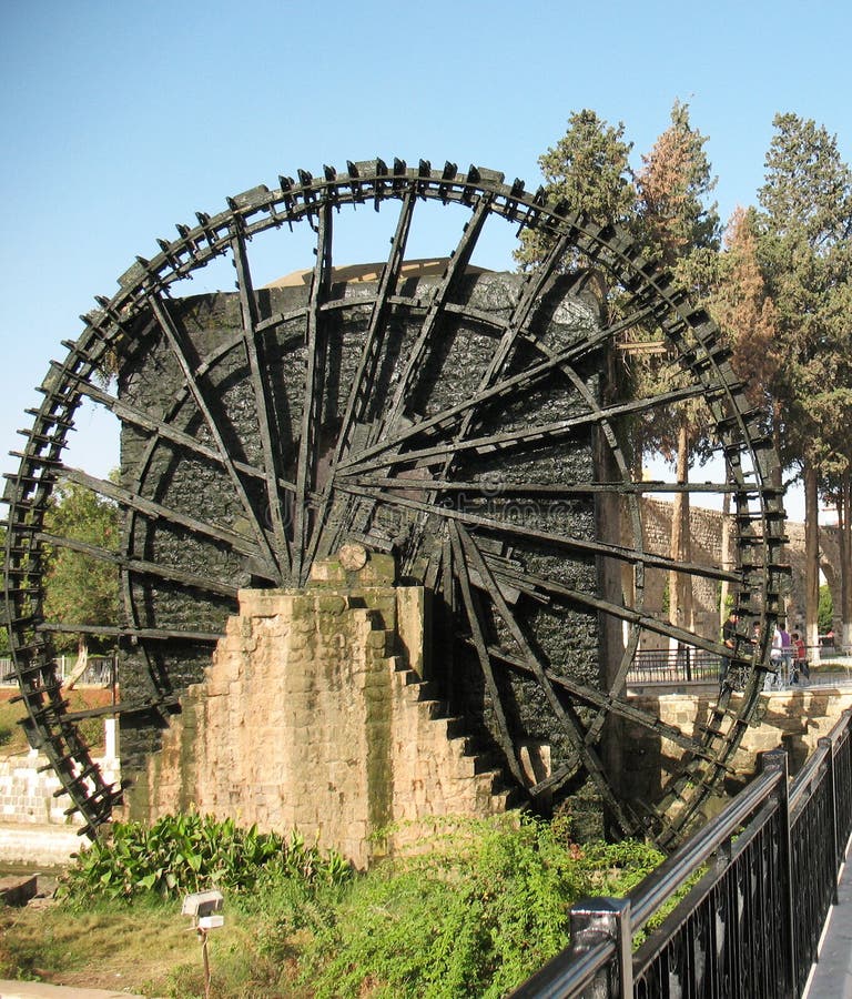 Water Wheel in Hama (Syria) Stock Image - Image of moist, medium: 20235745