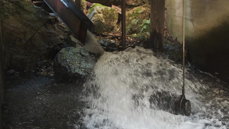 Water wheel spinning stock footage. Video of country - 269112888