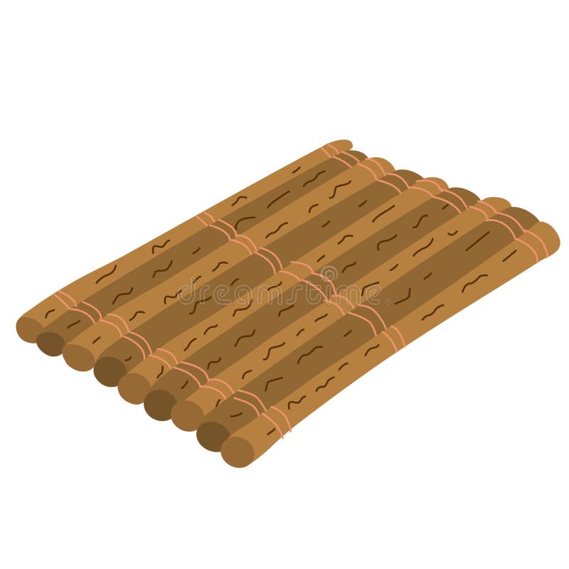 Wooden Raft White Background Stock Illustrations – 371 Wooden Raft ...