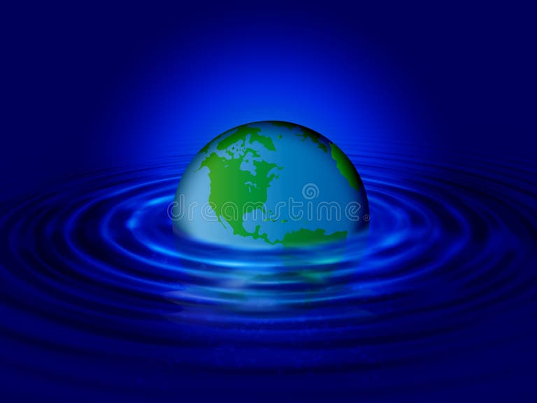 Water world ripple stock illustration. Illustration of blue - 2816118