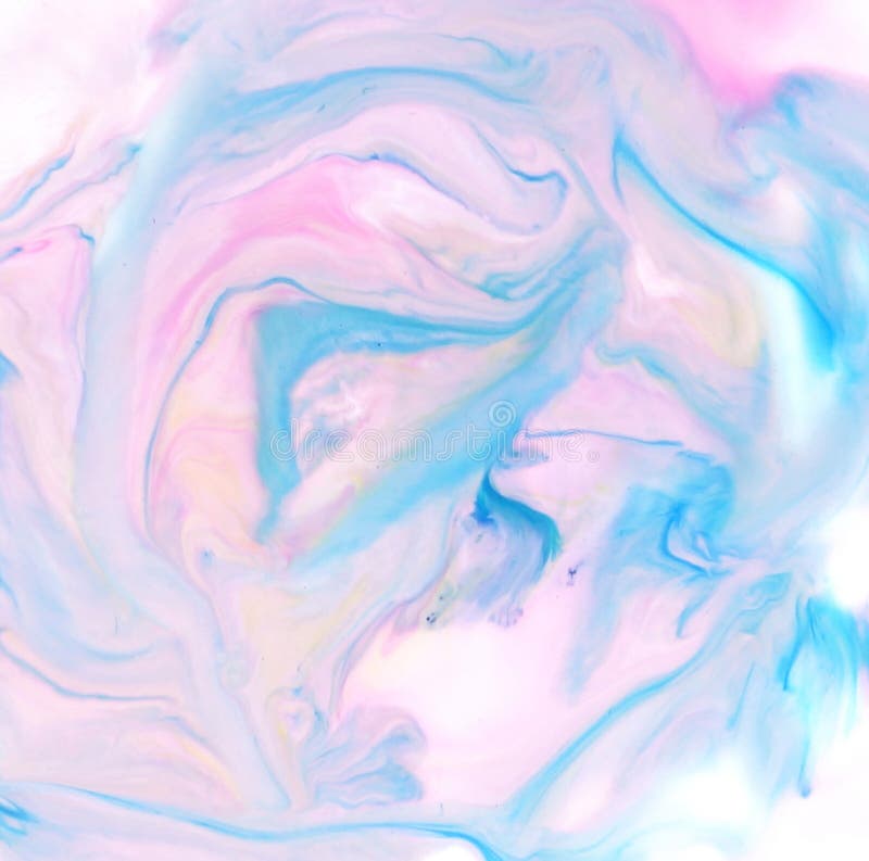 Watercolor Abstract Blue, Pink and White Color Stock Image - Image of ...