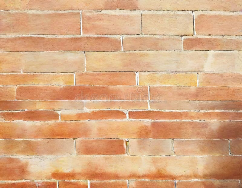 Watercolor of Abstract Brick Wall Stock Illustration - Illustration of ...