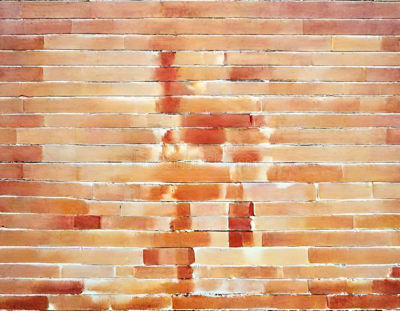 Watercolor of Abstract Brick Wall Stock Illustration - Illustration of ...