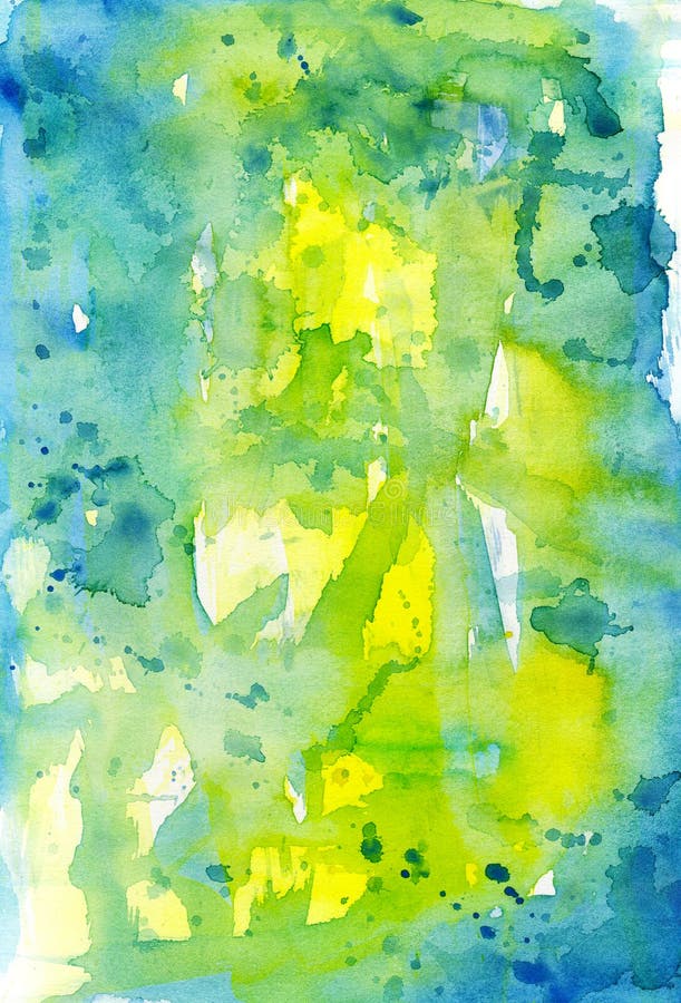 Watercolor Abstract Composition Stock Illustration - Illustration of ...