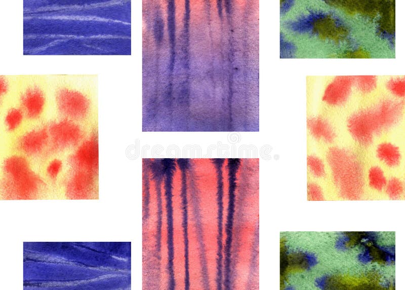 Watercolor Abstract Pattern Stock Illustration - Illustration of splash ...