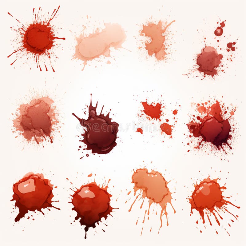 Watercolor Abstract Splatter with Colorful Spots Stock Illustration ...