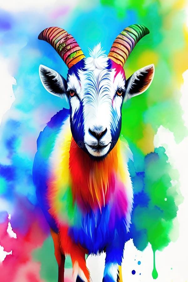 Watercolor Animal Splash Textured Background. Stock Illustration ...