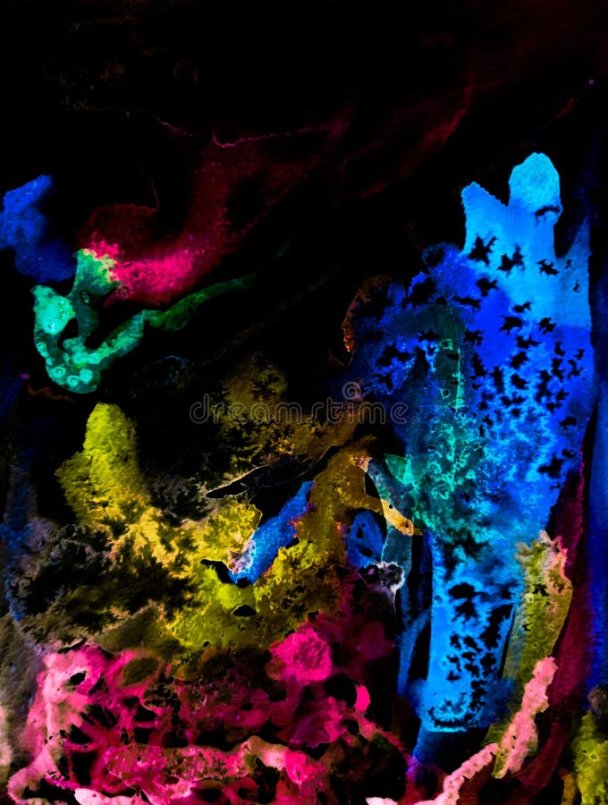 Watercolor Artwork Abstract Texture Wallpaper Screensaver Stock Photo ...